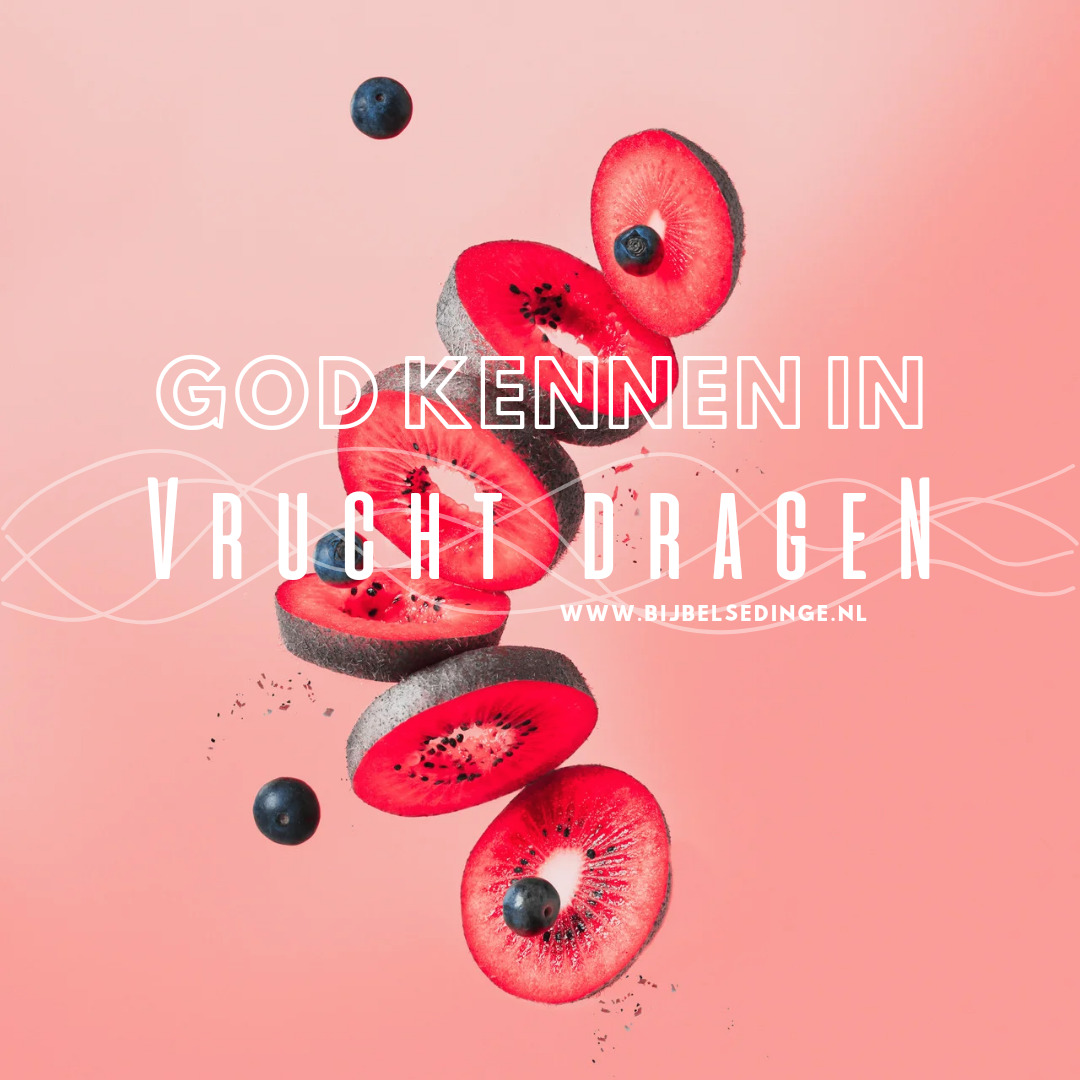 Deel 31: God kennen in vrucht dragen - Wandelen met Jezus